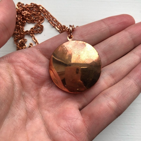 Vintage | Jewelry | Vintage Bronze Celtic Locket Pendant Necklace ...